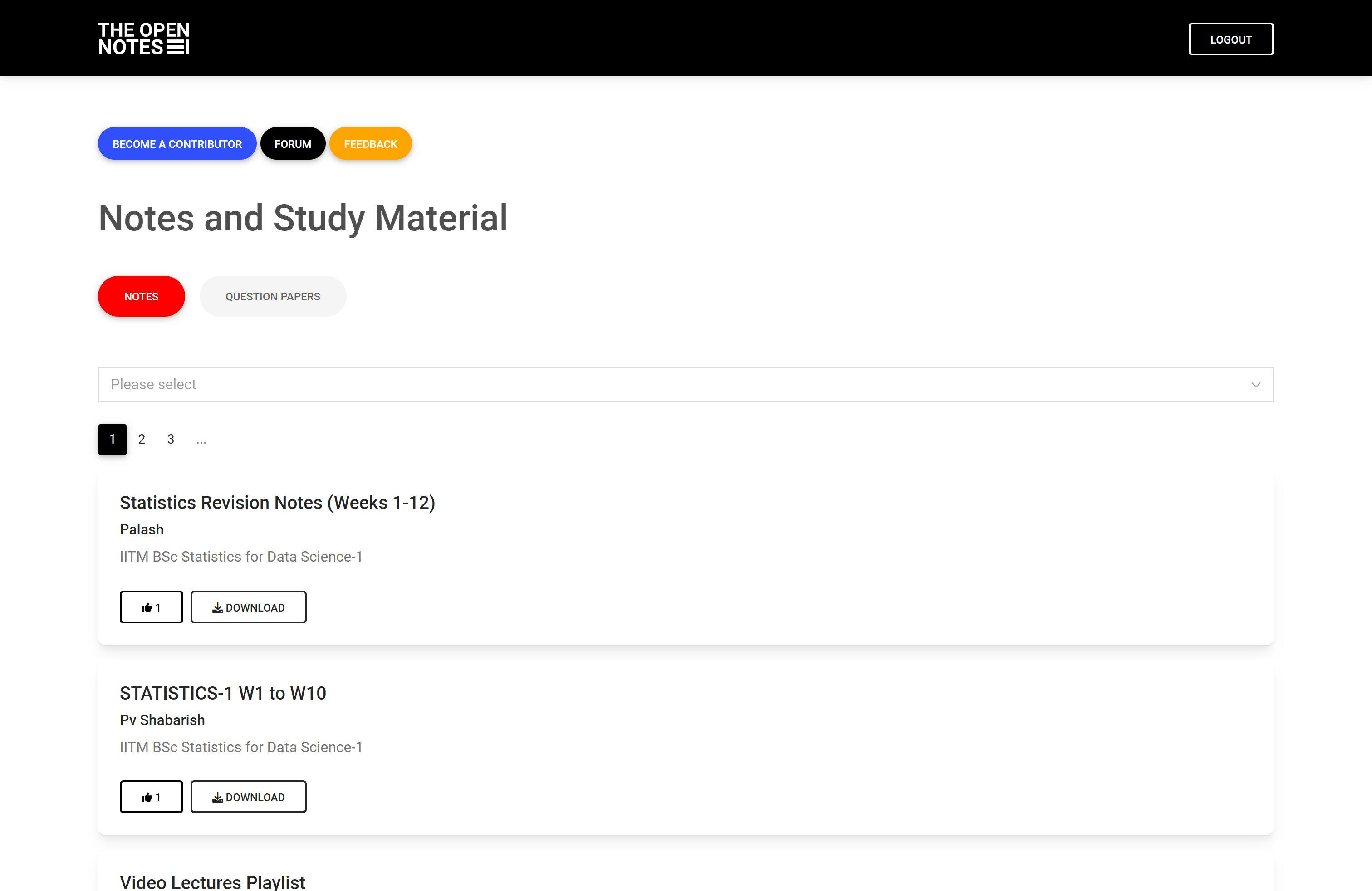Free Study Notes, Question Papers, and Guides | The Open Notes